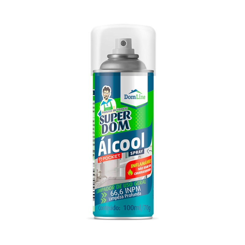 Álcool Aerosol Domline 100ml - Mamoeiro