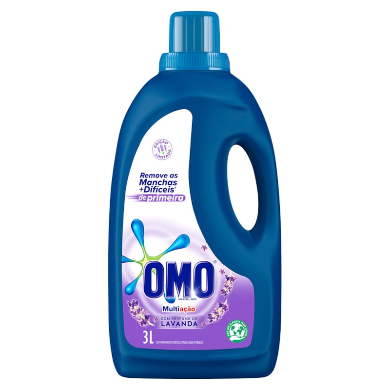 Detergente Líquido Omo Multiação Perfume De Lavanda 3l - Mamoeiro